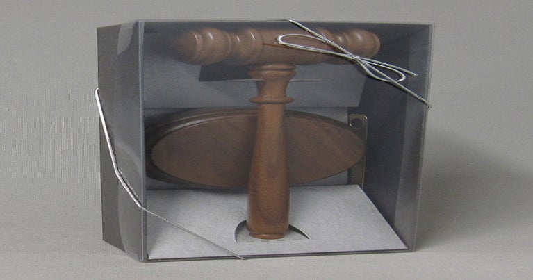 Walnut Gavel Set Rainbow Creations